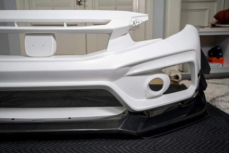 Varis FRP Front Bumper with (Carbon Fiber) Front Lips – WanDoyokRacing ...