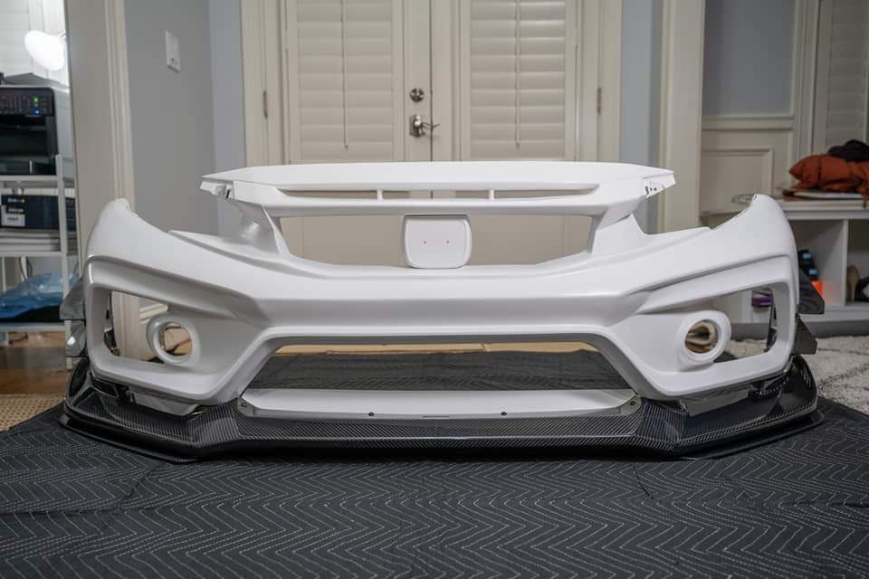 Varis FRP Front Bumper with (Carbon Fiber) Front Lips – WanDoyokRacing ...